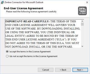 Zimbra Setup - Outlook - Sol1