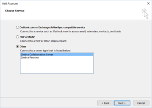 Zimbra Setup - Outlook - Sol1